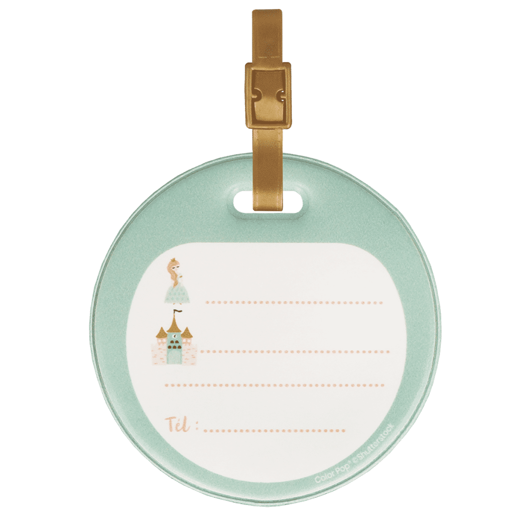 Etiquette sac enfant imprimée - Ø 7,5 cm - Color Pop (Auxence ...